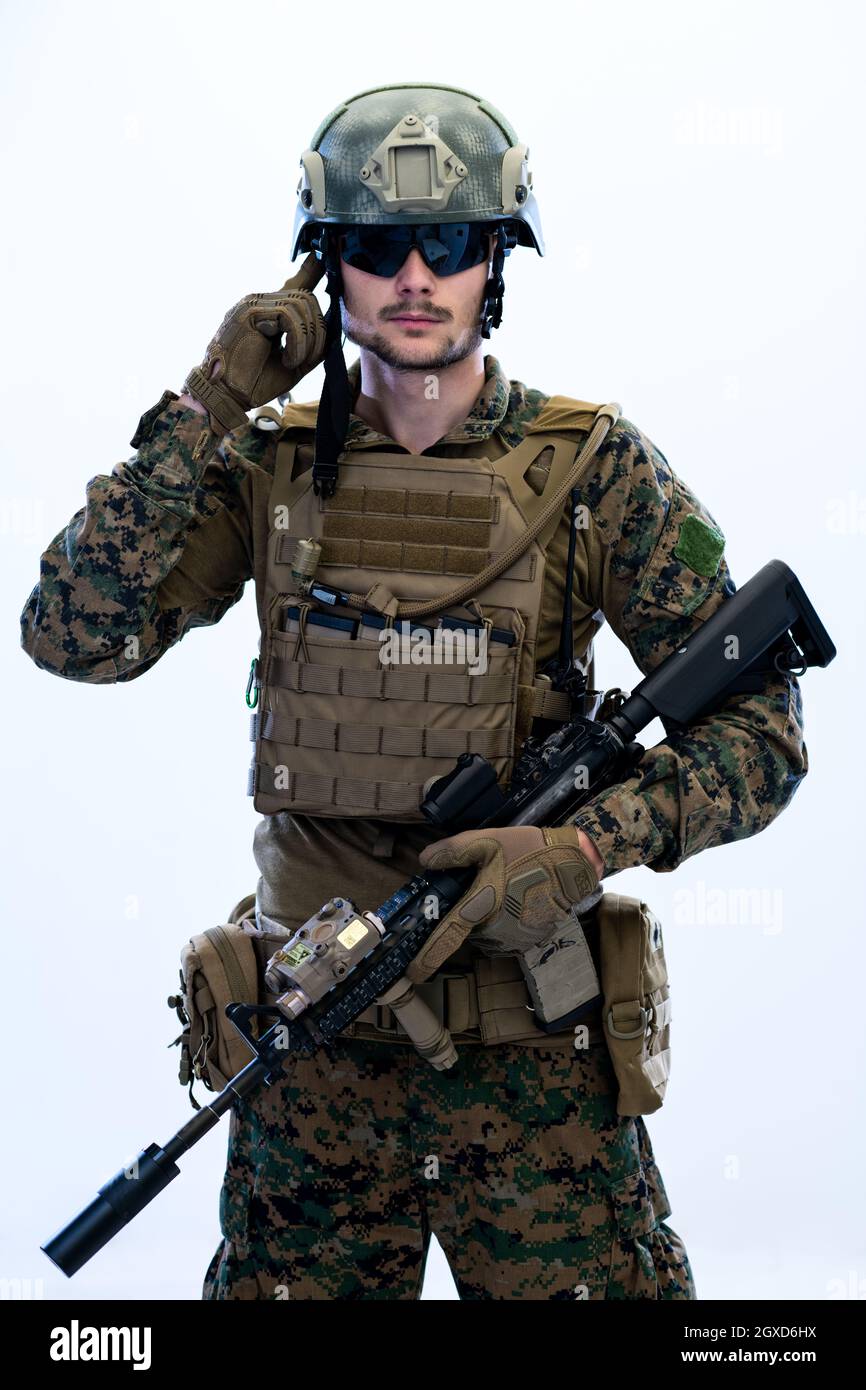 american marine corps special operations modern warfare soldier with ...