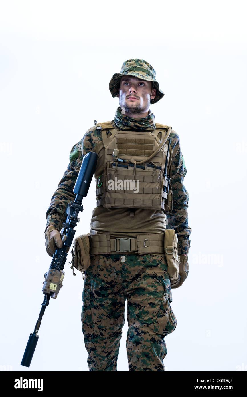 american marine corps special operations modern warfare soldier with ...