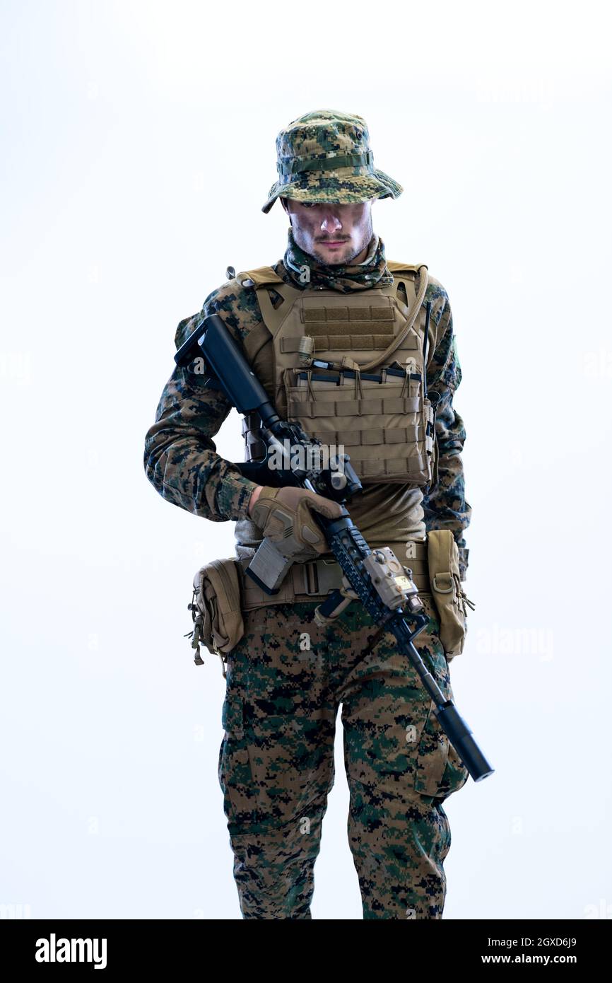 american marine corps special operations modern warfare soldier with ...