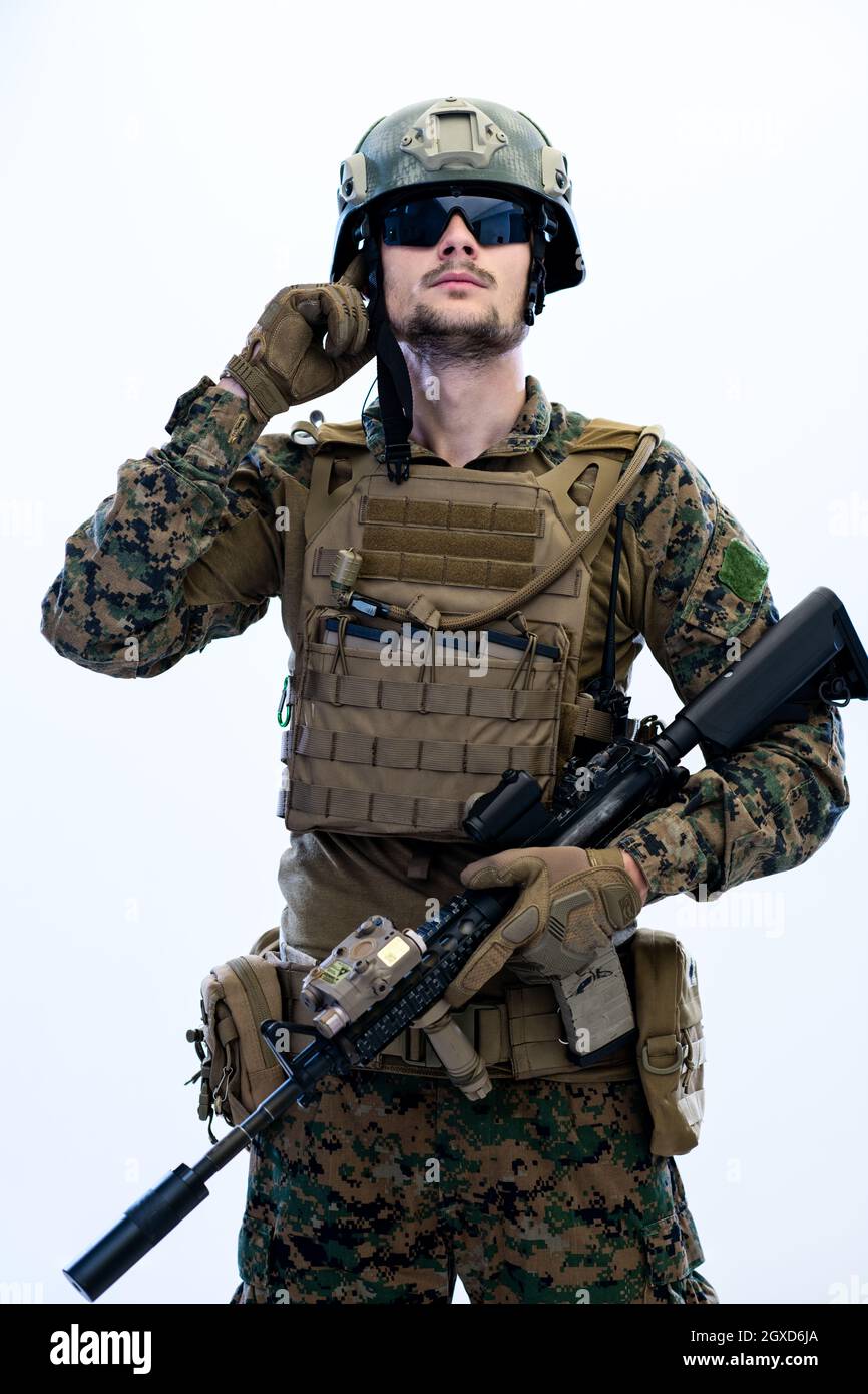 american marine corps special operations modern warfare soldier with ...