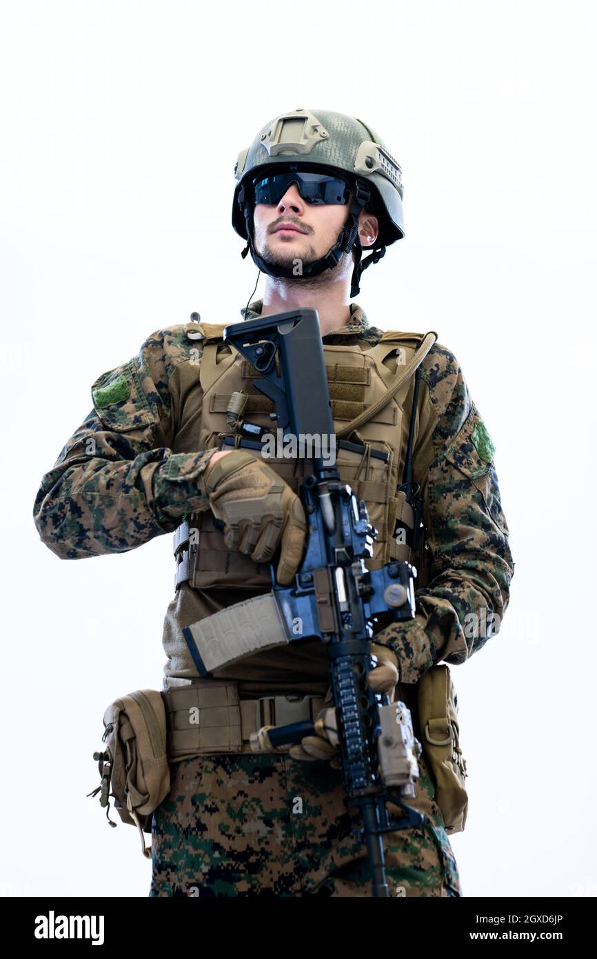 american marine corps special operations modern warfare soldier with ...