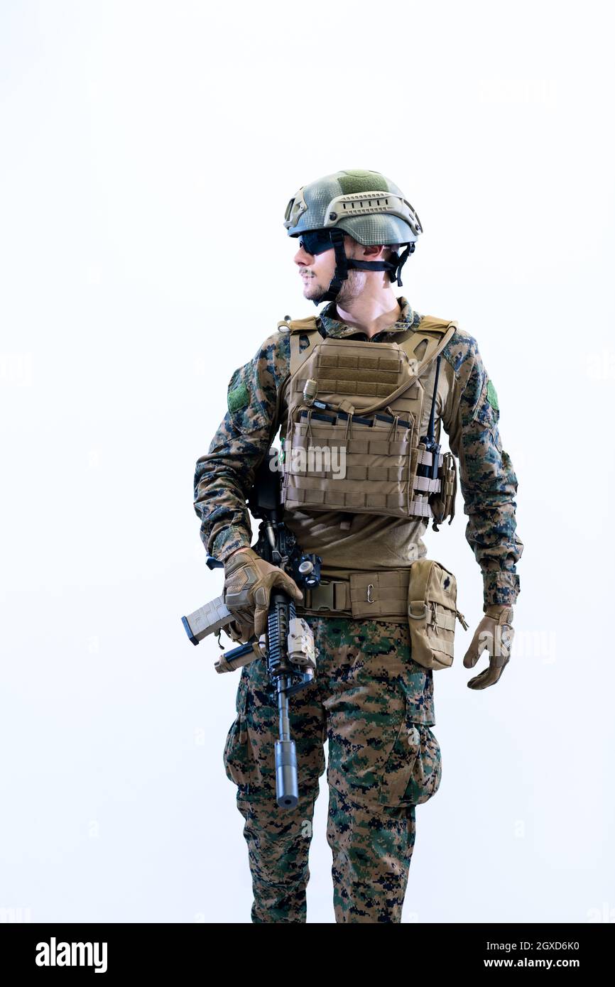 american marine corps special operations modern warfare soldier with ...