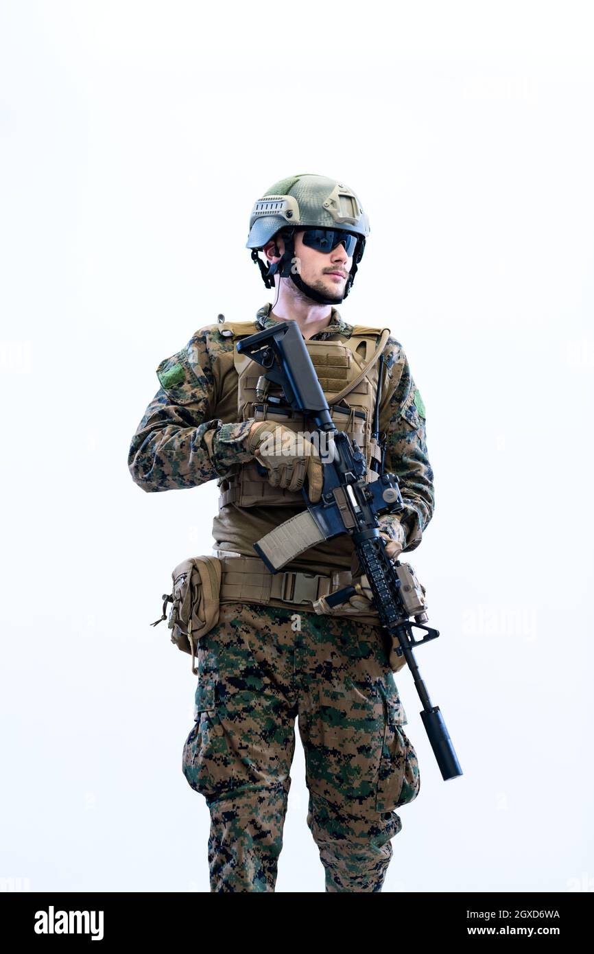 american marine corps special operations modern warfare soldier with ...