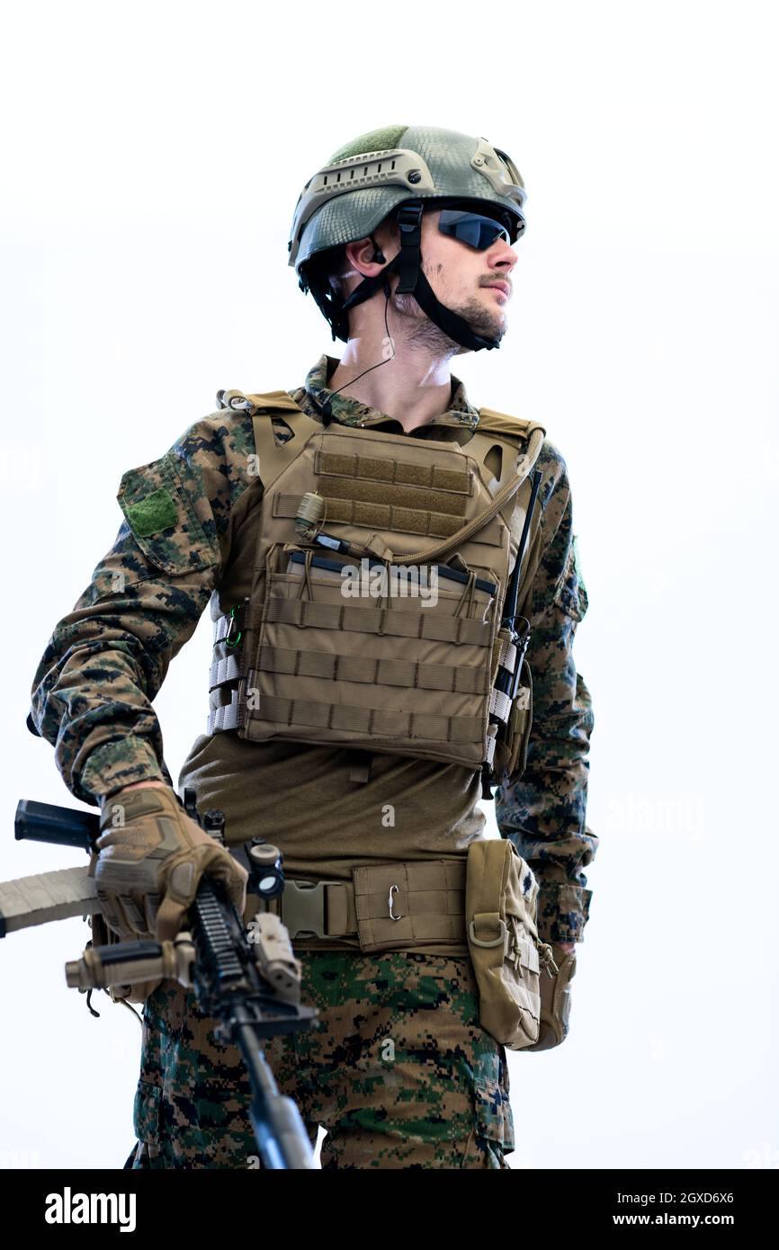 american marine corps special operations modern warfare soldier with ...
