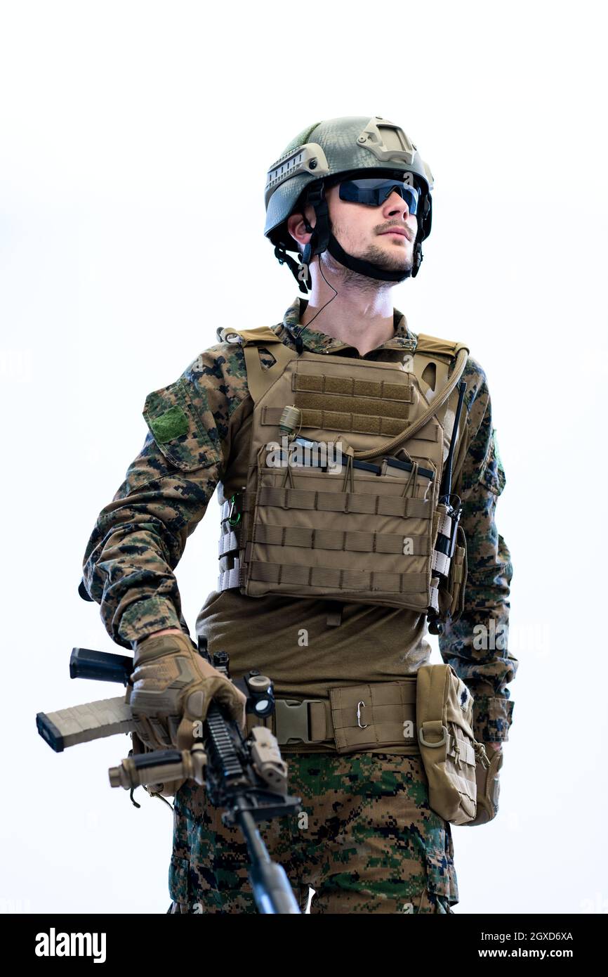 american marine corps special operations modern warfare soldier with ...