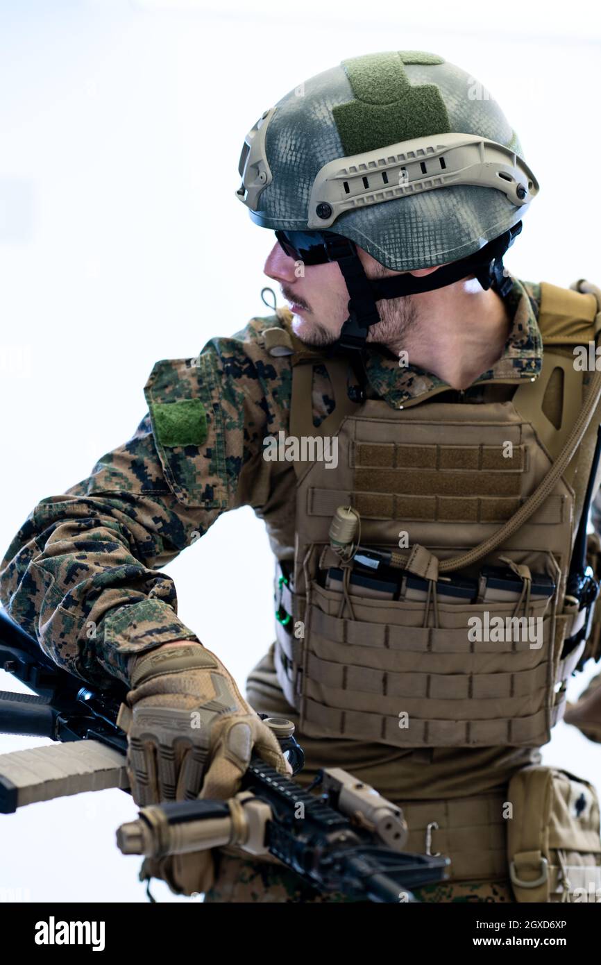 american marine corps special operations modern warfare soldier with ...
