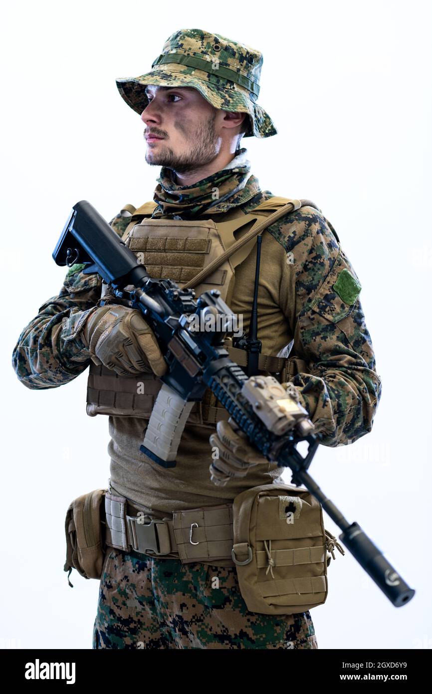 american marine corps special operations modern warfare soldier with ...