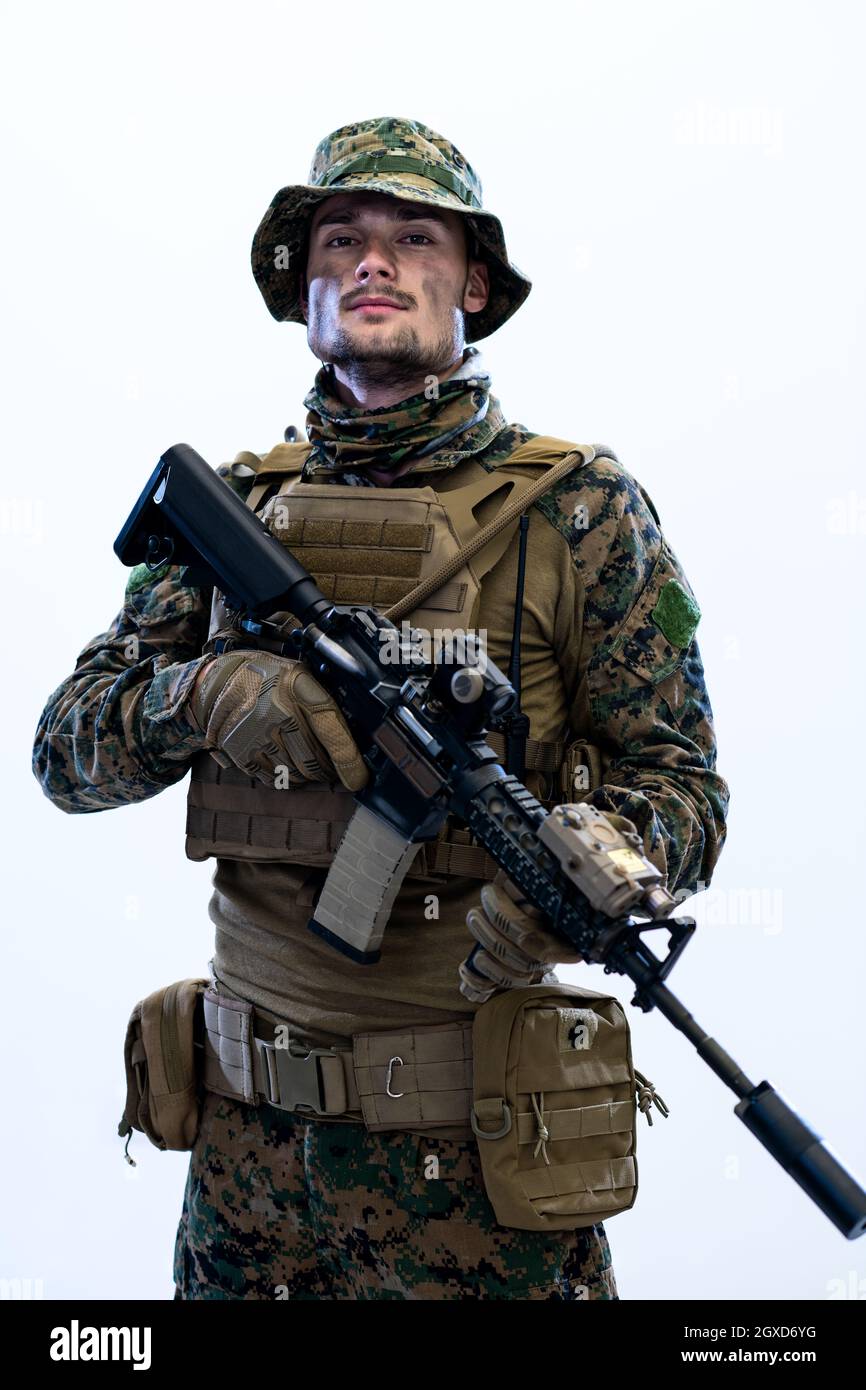 american marine corps special operations modern warfare soldier with ...