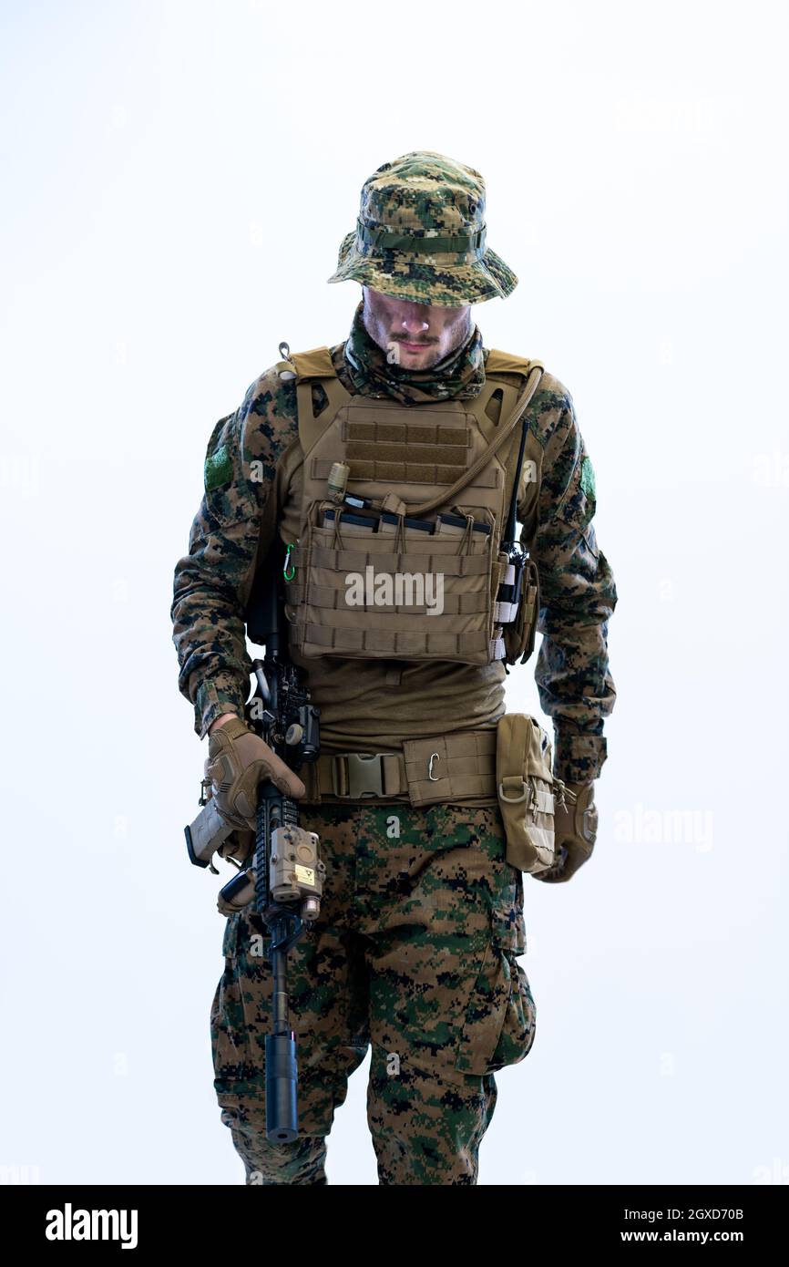 american marine corps special operations modern warfare soldier with ...