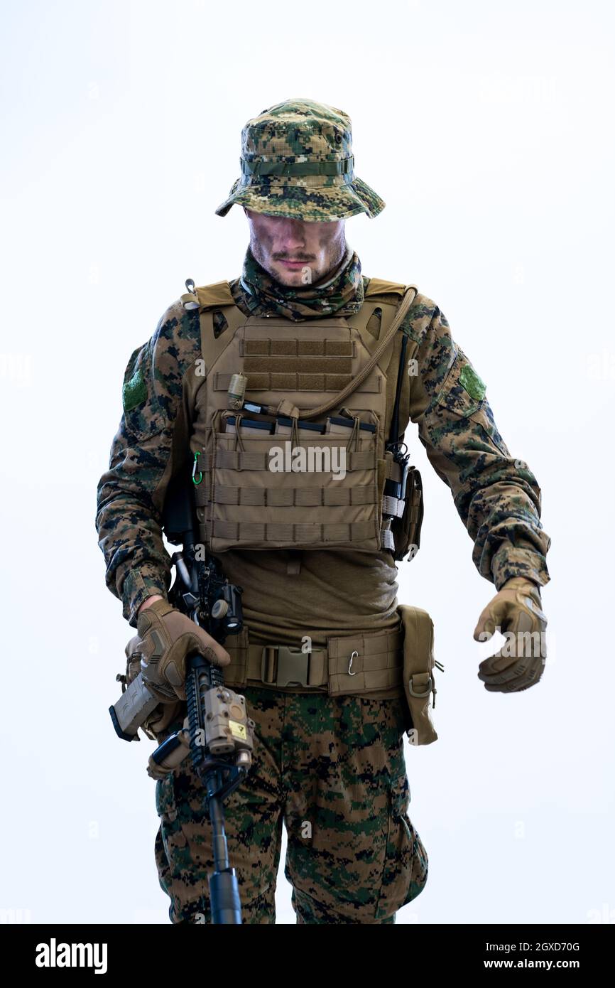 american marine corps special operations modern warfare soldier with ...