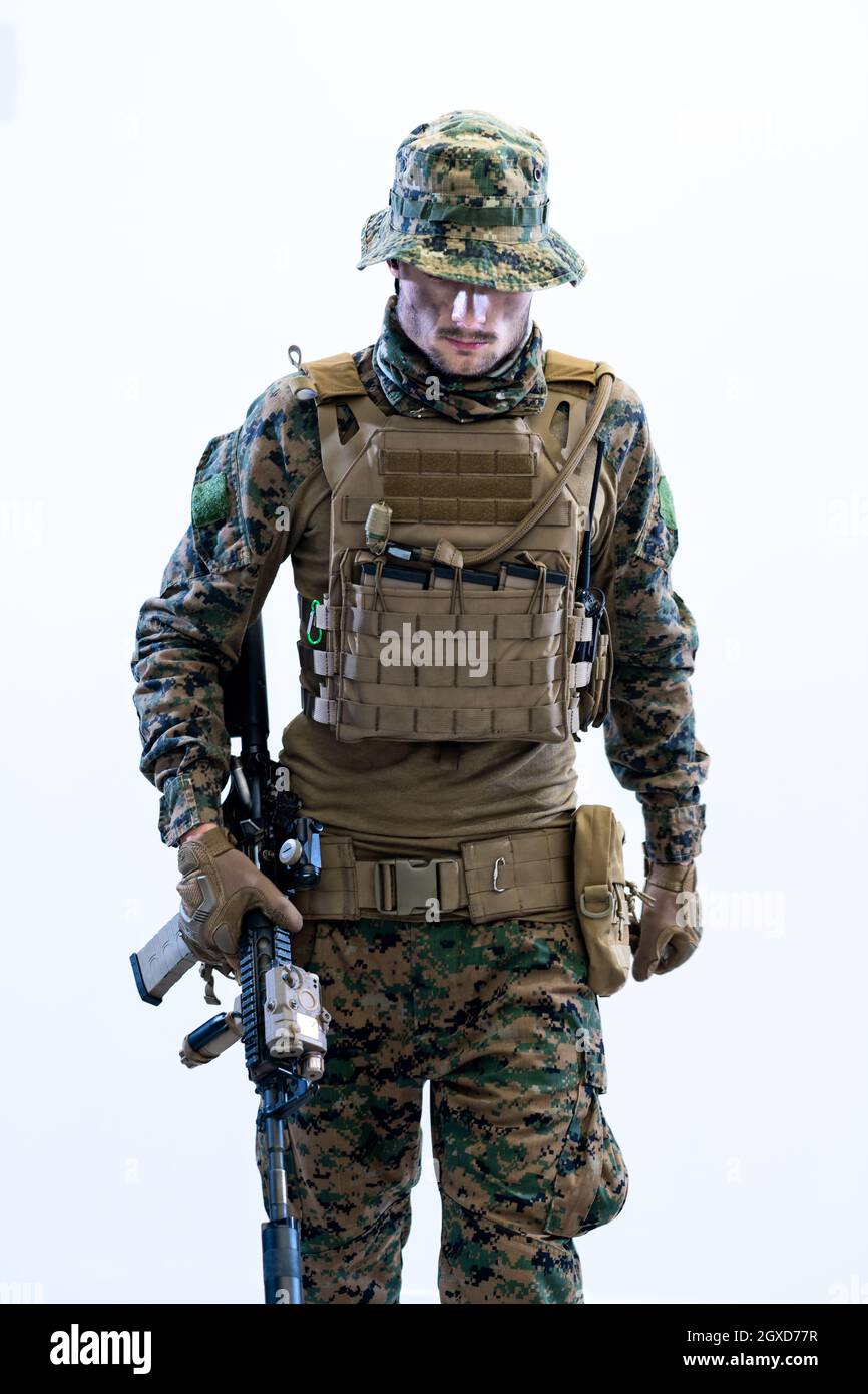 american marine corps special operations modern warfare soldier with ...