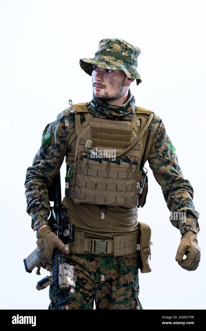 american marine corps special operations modern warfare soldier with ...