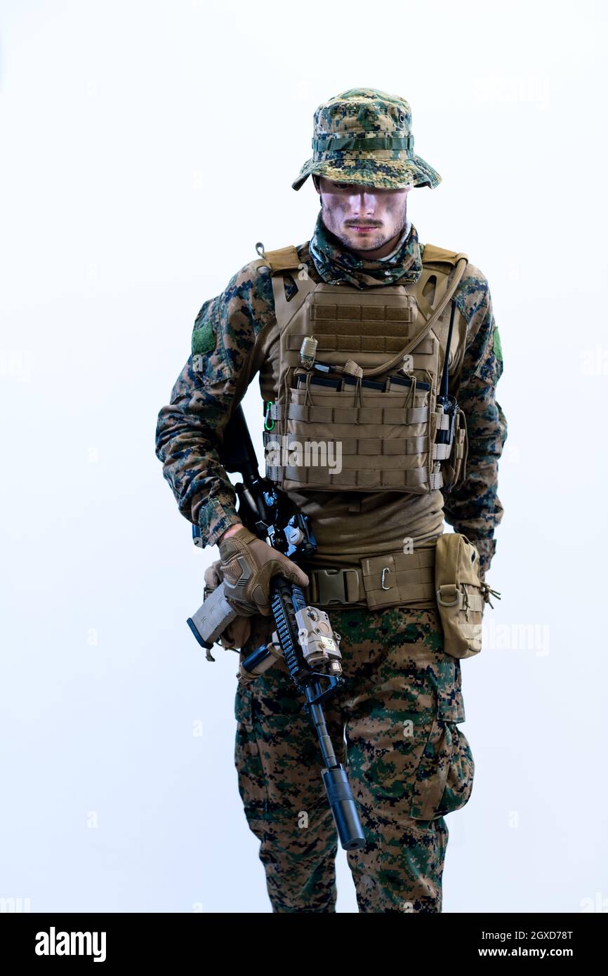 american marine corps special operations modern warfare soldier with ...