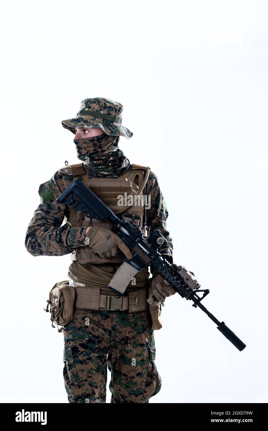 american marine corps special operations modern warfare soldier with ...