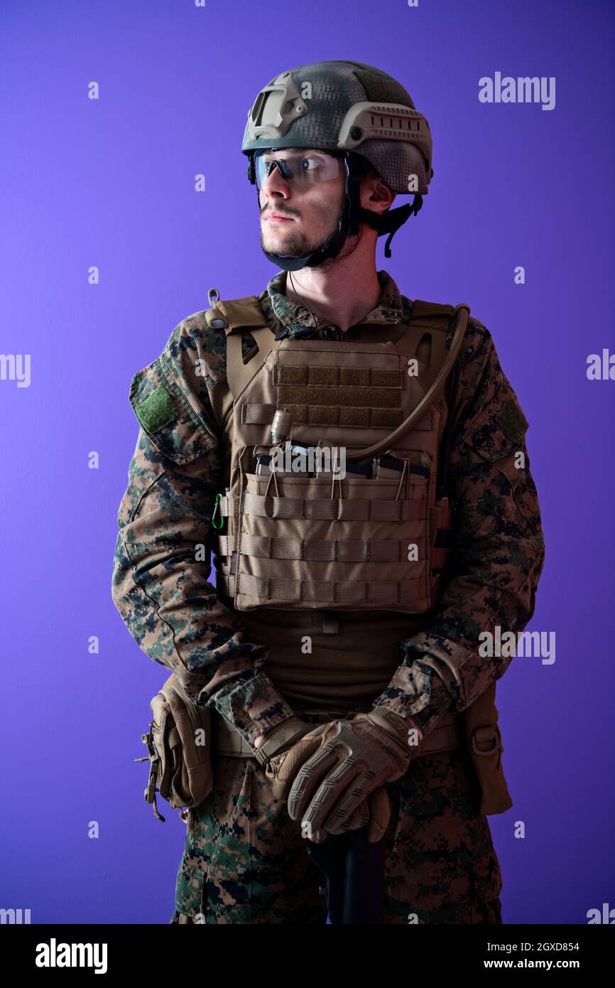 american marine corps special operations modern warfare soldier with ...