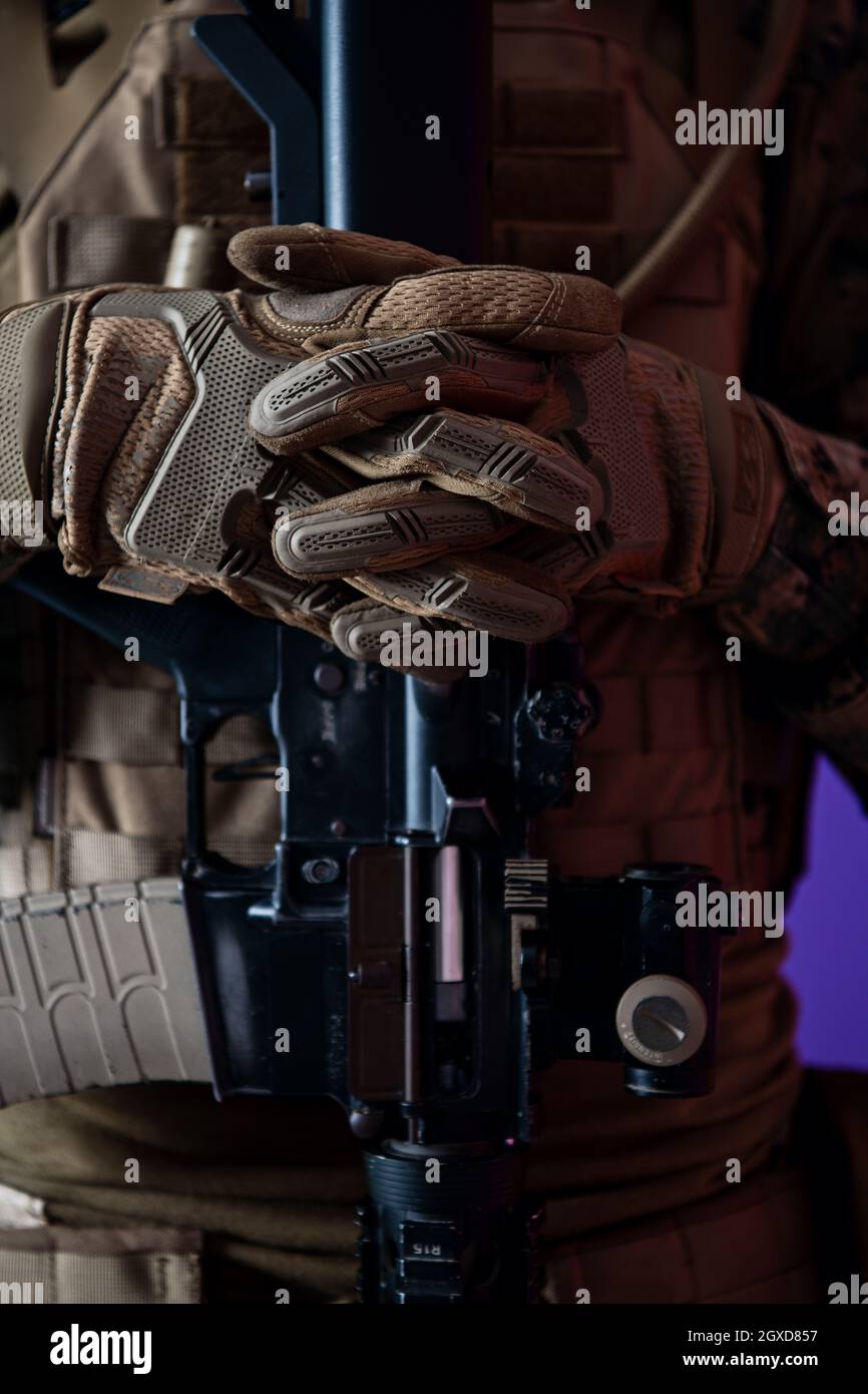 american marine corps special operations modern warfare soldier with ...