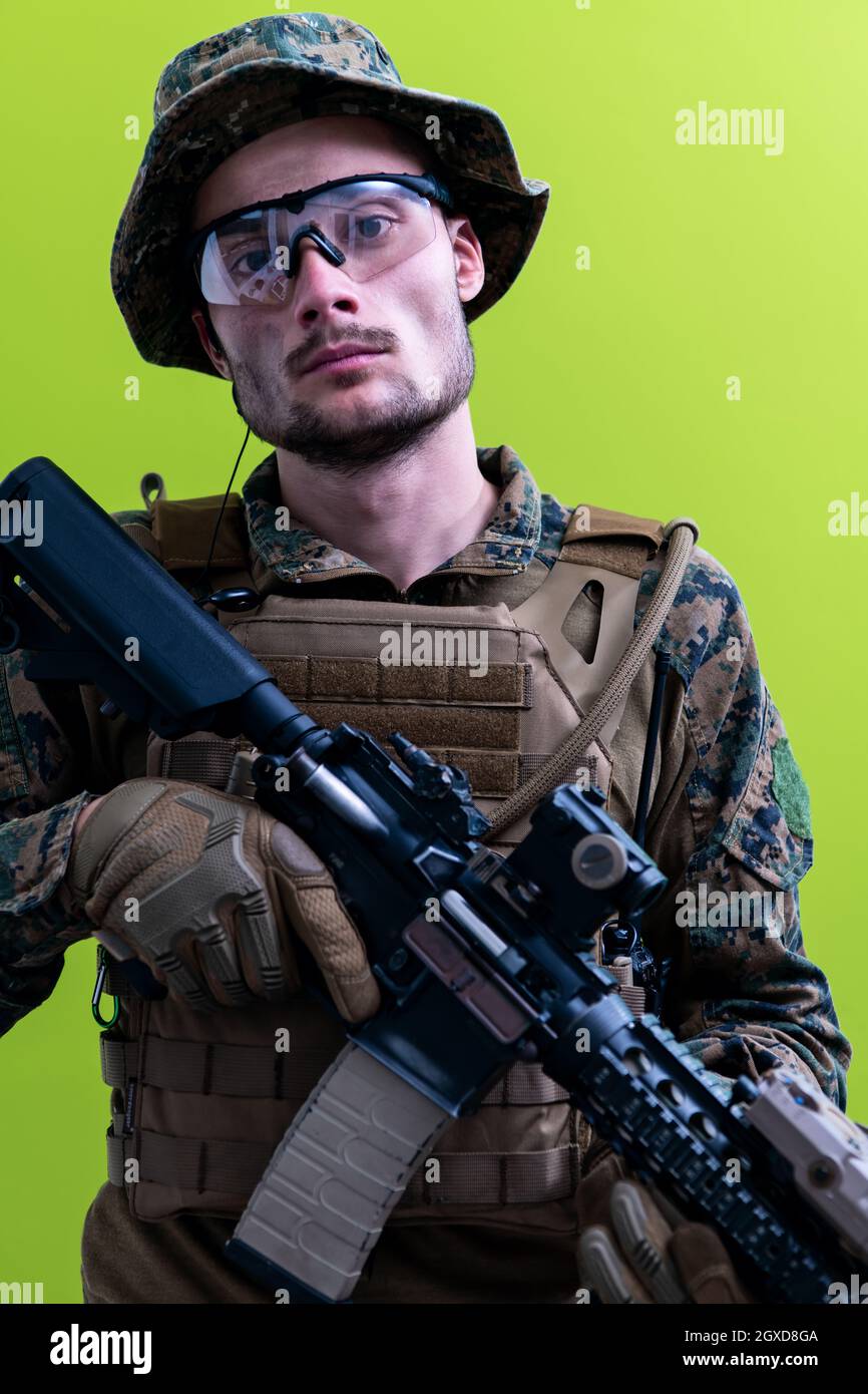 soldier with drugs addiction problems looking depresed and sad Stock ...