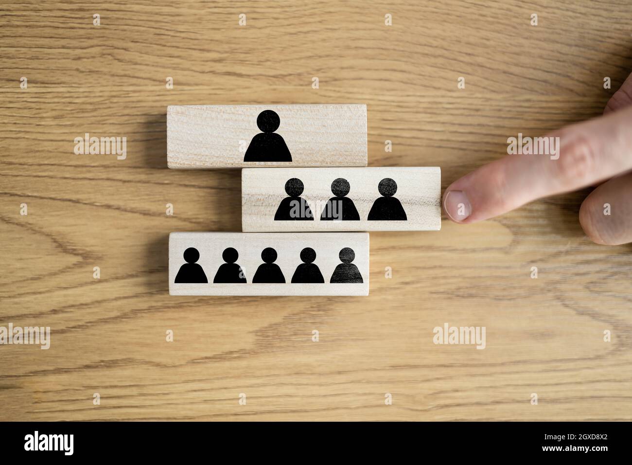 Business Recruitment Promotion Hierarchy And Leadership Pyramid Stock ...