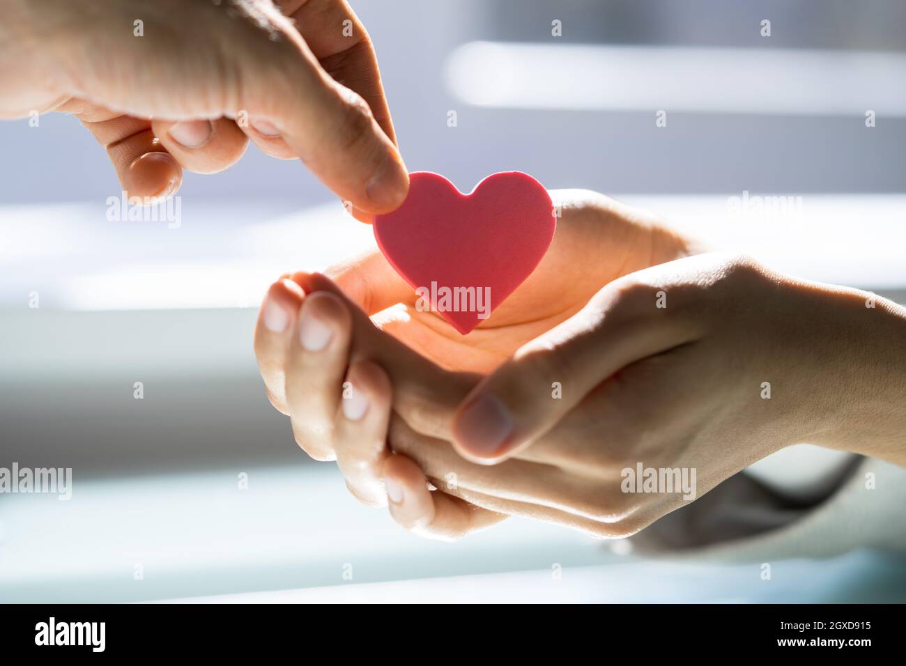 African American Woman Charity Gift Or Donation Stock Photo - Alamy