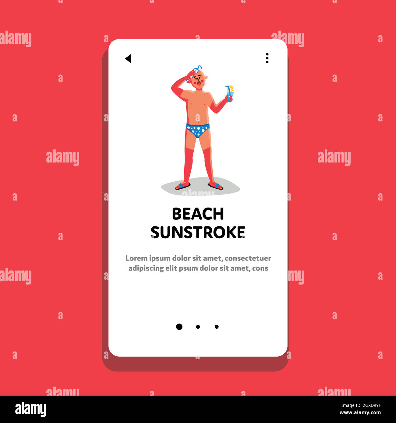 Cartoon sunbathing man hi-res stock photography and images - Alamy