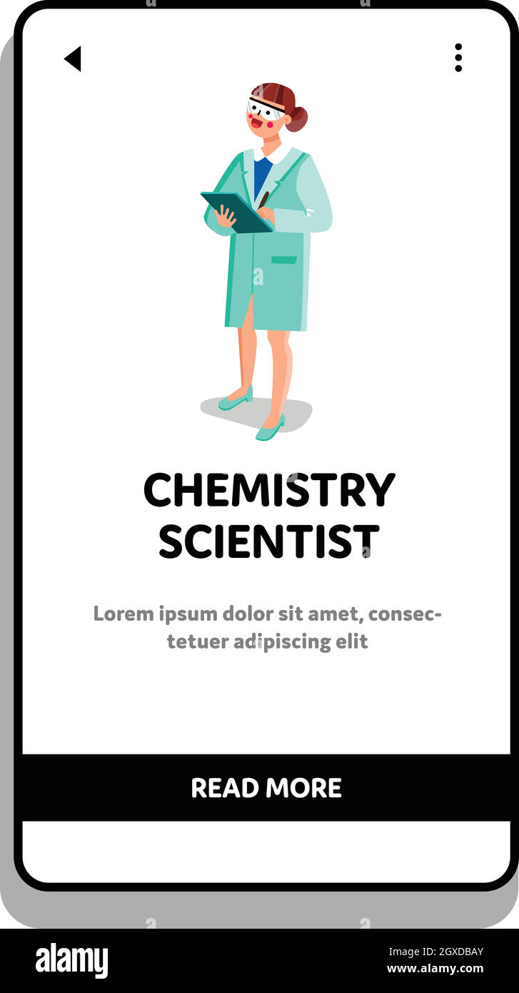 Chemistry Scientist Woman In Laboratory Vector illustration Stock ... Chemistry Scientist Woman In Laboratory Vector illustration Stock ...