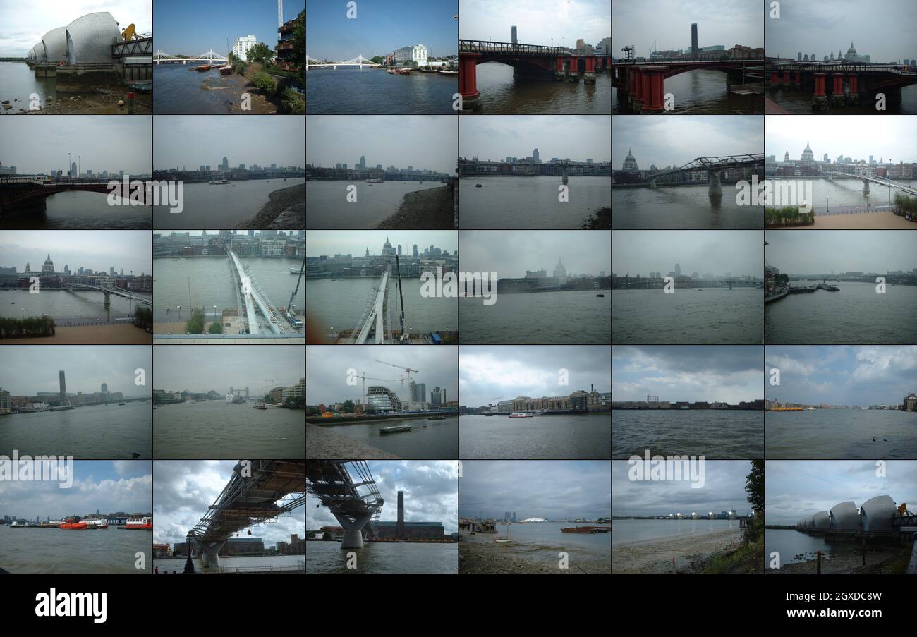 LONDON, UK - CIRCA 2001: Views of River Thames Stock Photo - Alamy