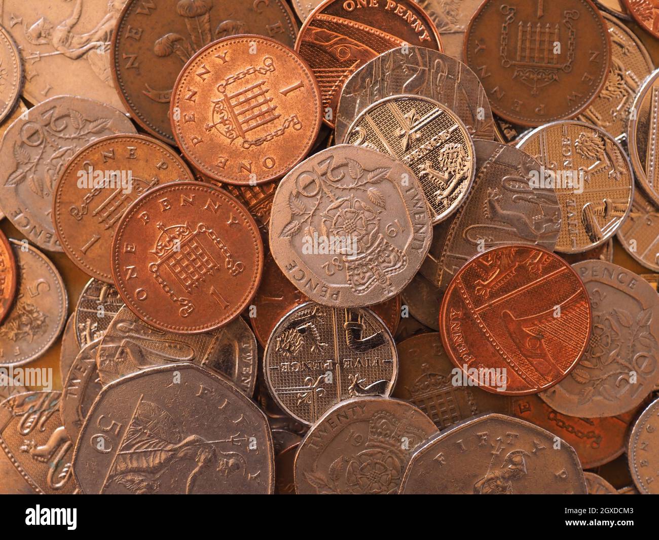 Pound coins money (GBP), currency of United Kingdom Stock Photo - Alamy