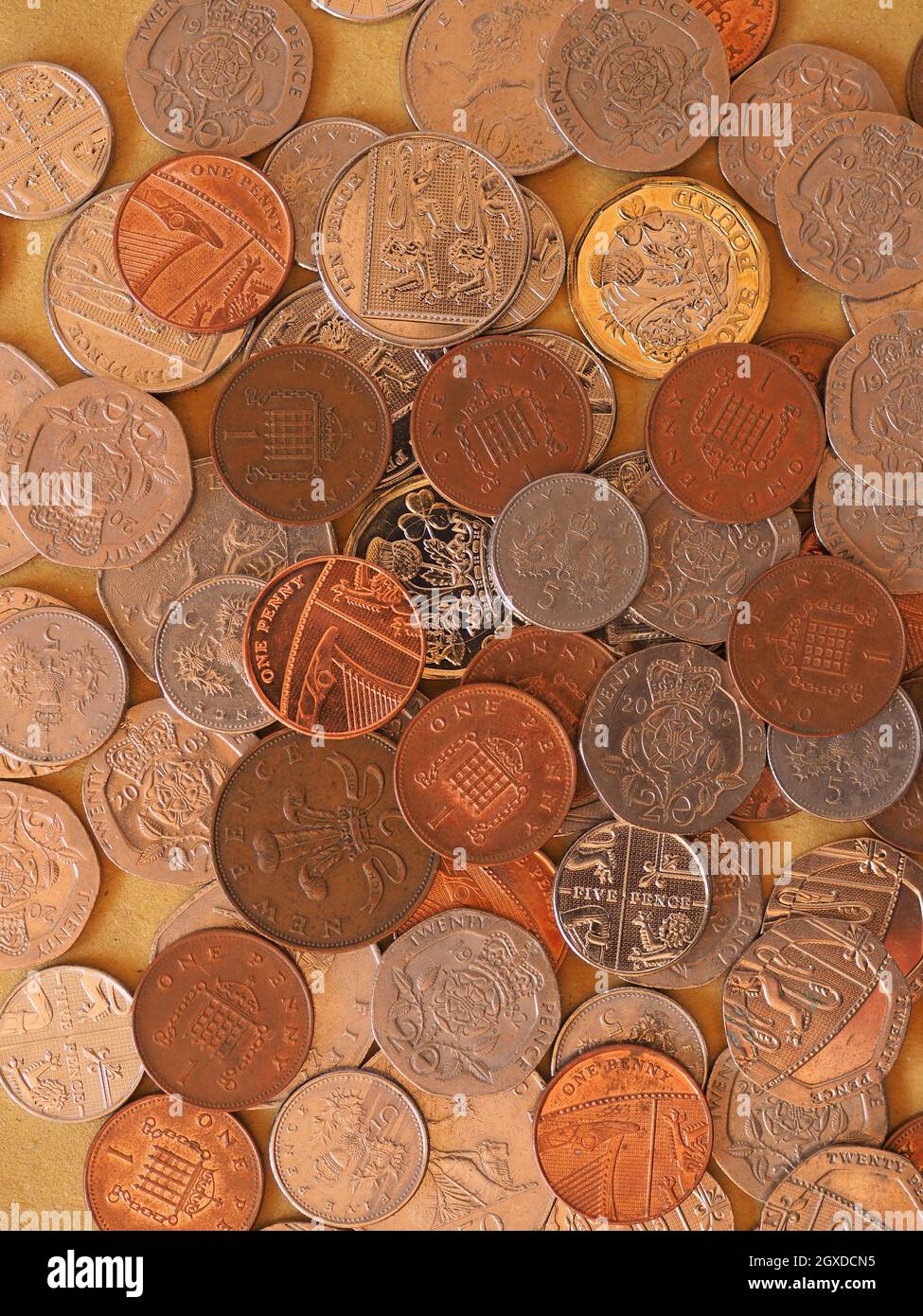 Pound coins money (GBP), currency of United Kingdom Stock Photo - Alamy