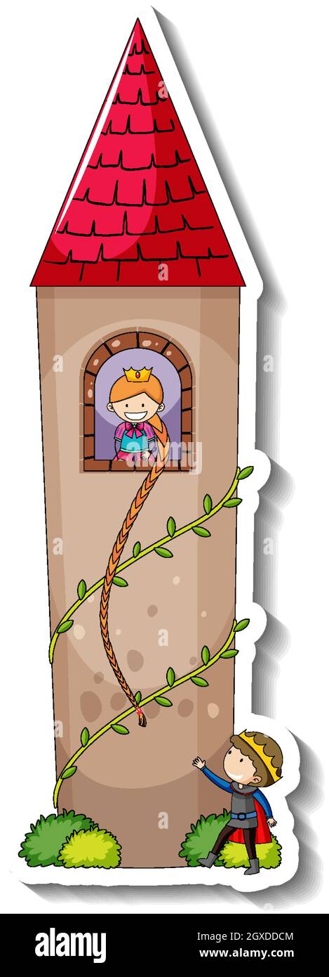 Tangled Tower Clip Art