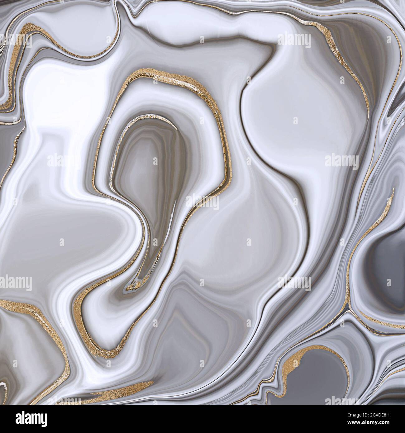 Agate stone texture with gold. Blue Fluid marbling effect with gold ...