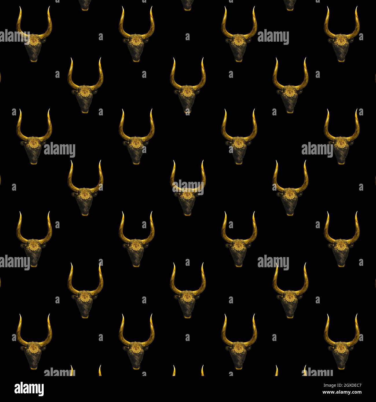 Conversational seamless pattern design with minotaur head motif iover ...