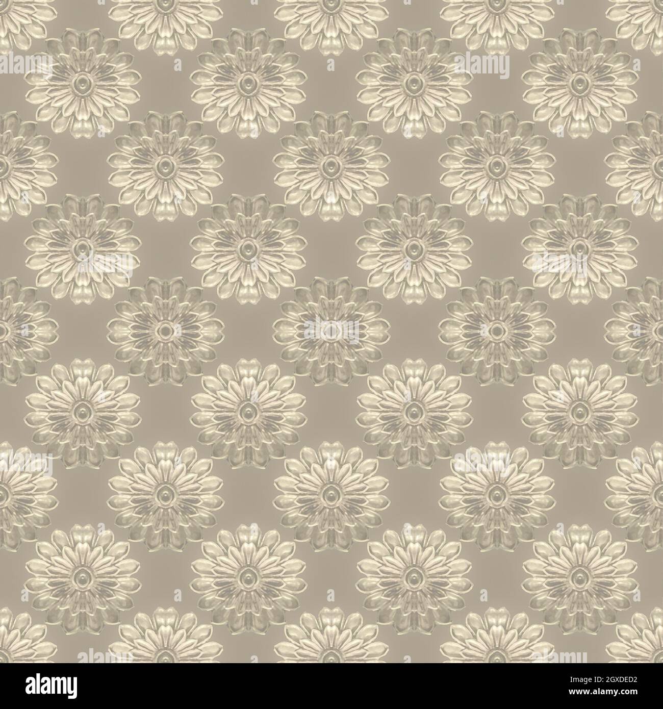 Luxury silver seamless floral wallpaper hi-res stock photography and ...