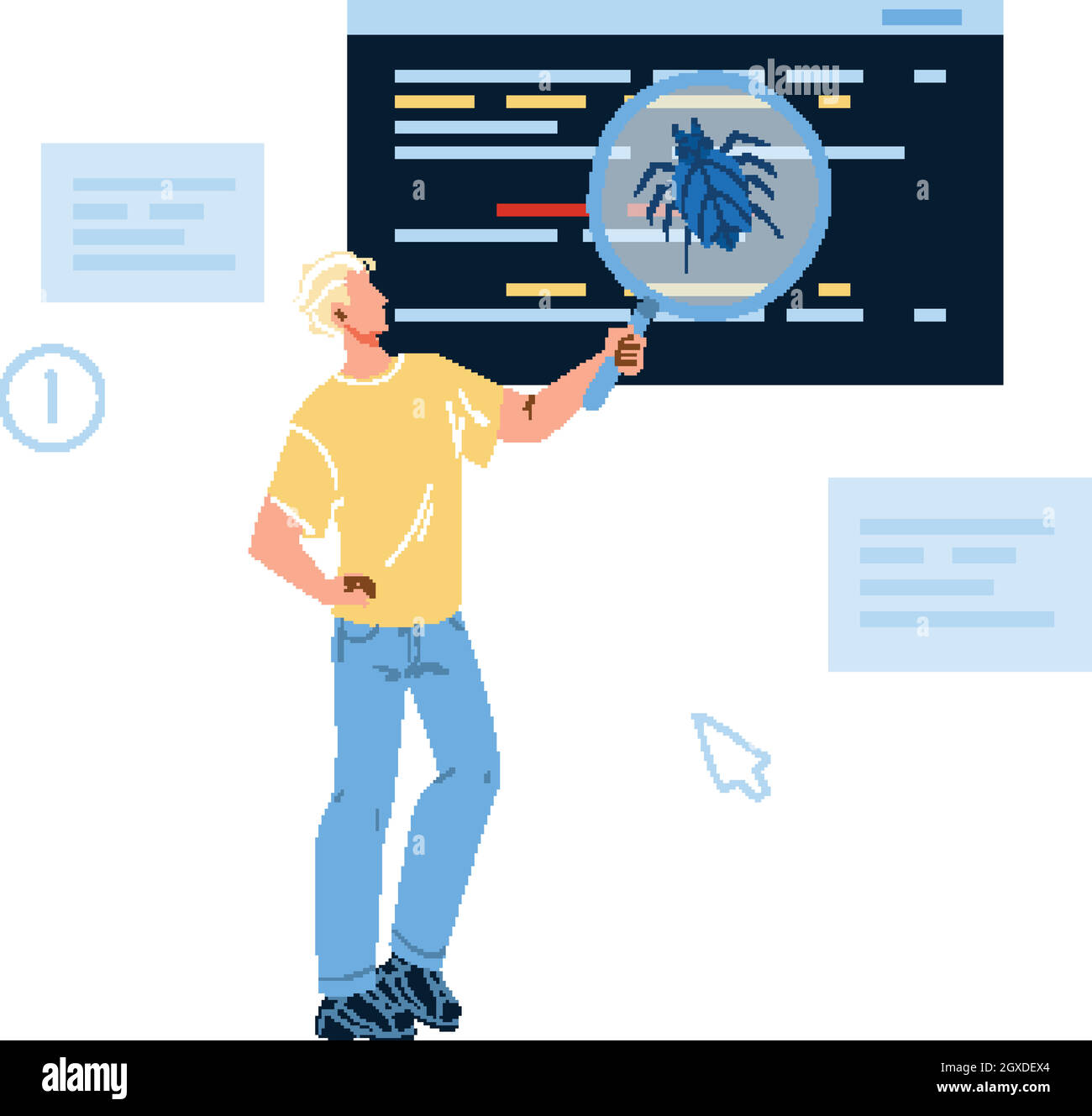 Software Testing Program On Bug And Errors Vector Stock Vector Image And Art Alamy 3625