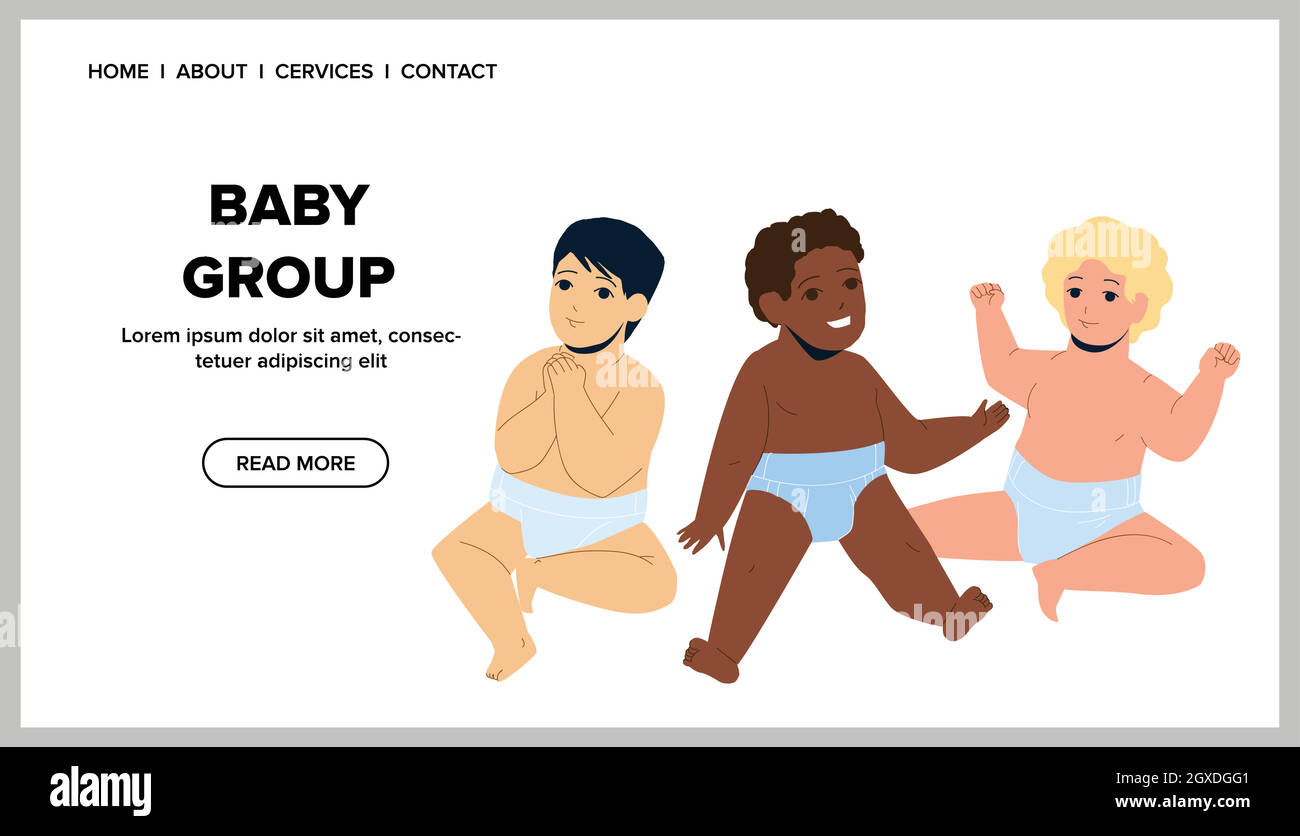 Illustration multiracial group children playing hi-res stock ...