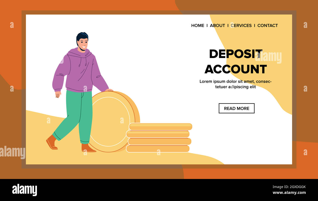 Deposit of money Stock Vector Images - Alamy