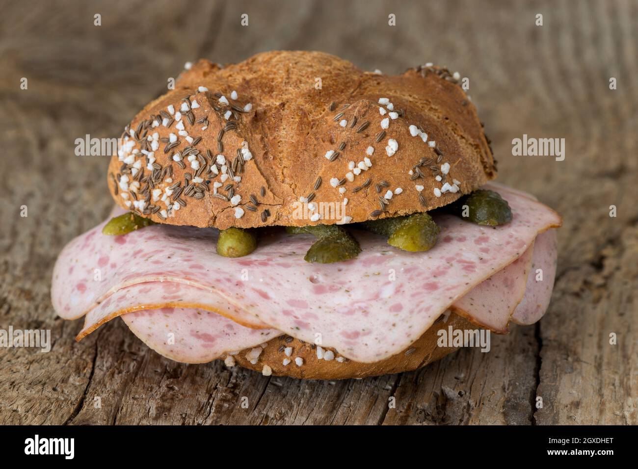 Leberkase semmel hi-res stock photography and images - Alamy
