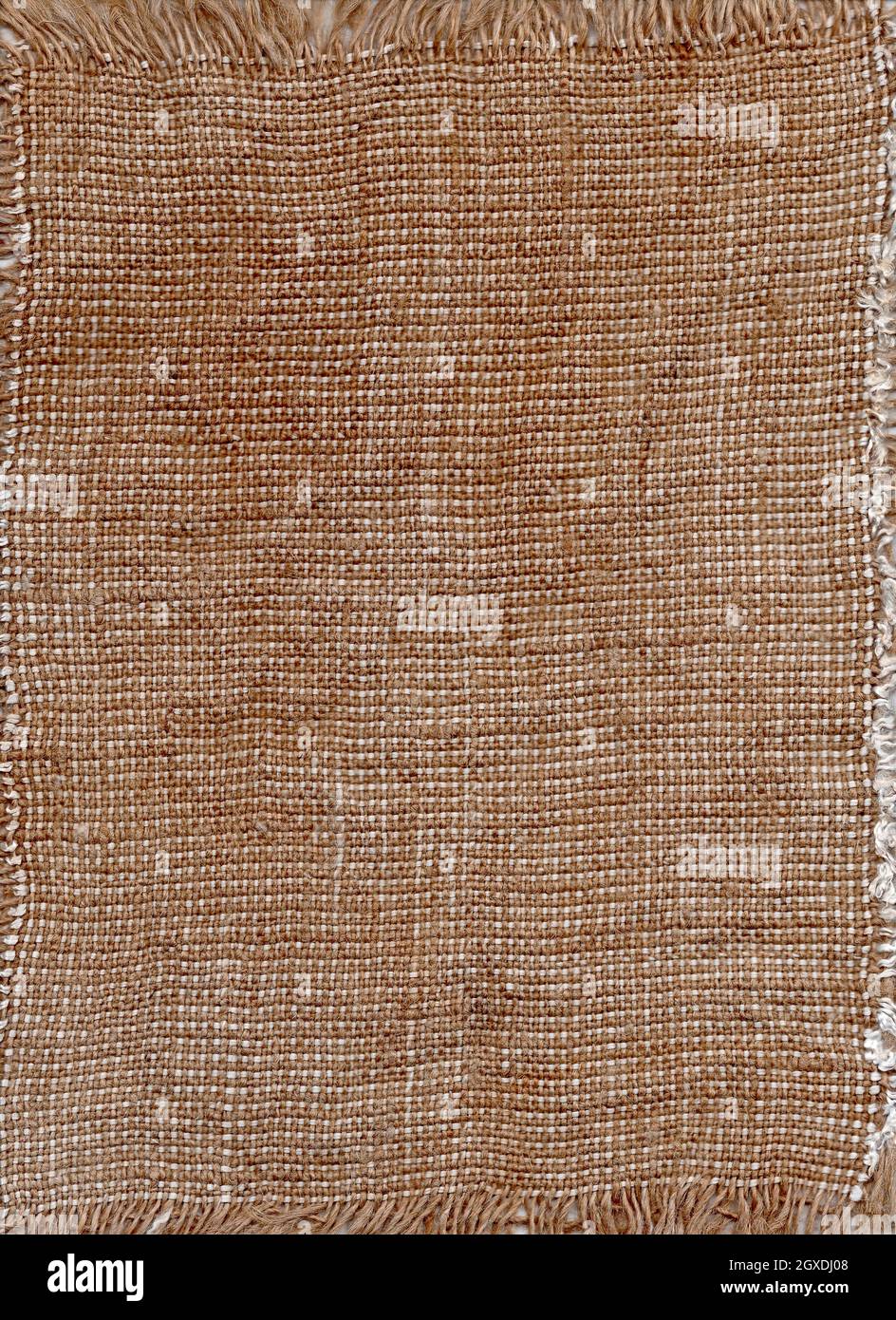 Sacking texture. Patterned fabric. Natural textile. Empty fabric background. Linen cloth texture ...