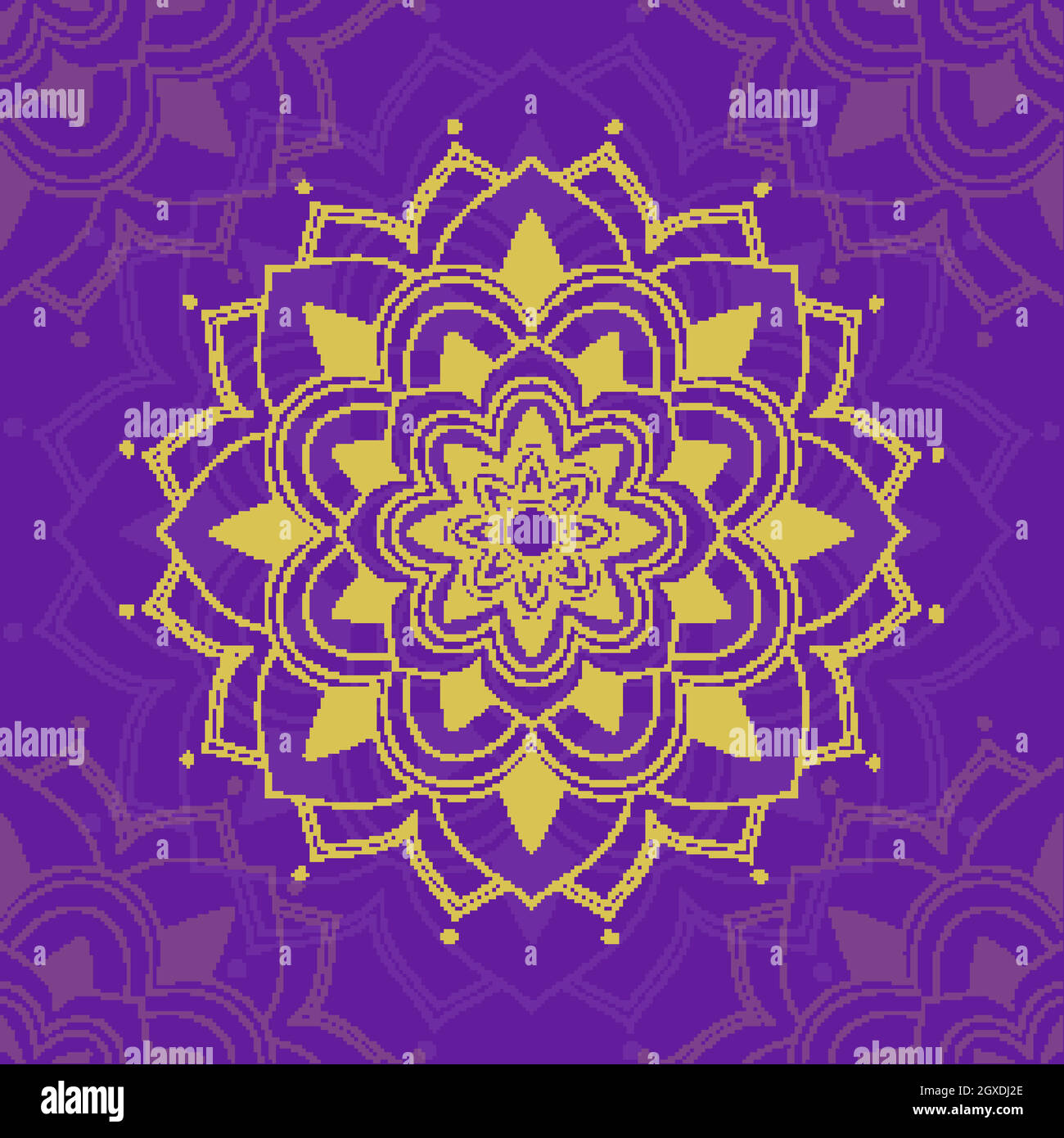 Mandala patterns on purple background Stock Vector Image & Art - Alamy