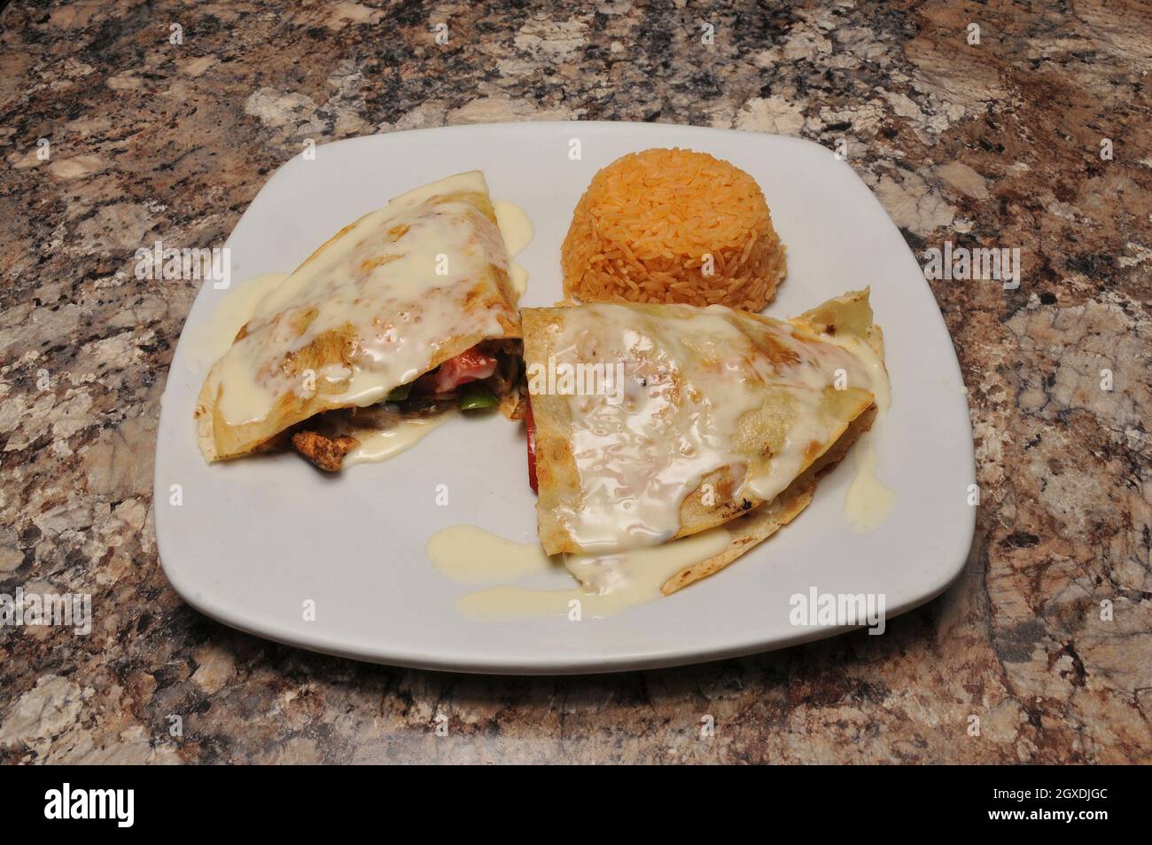 Traditional mexican delicacy known as a quesadilla Stock Photo - Alamy