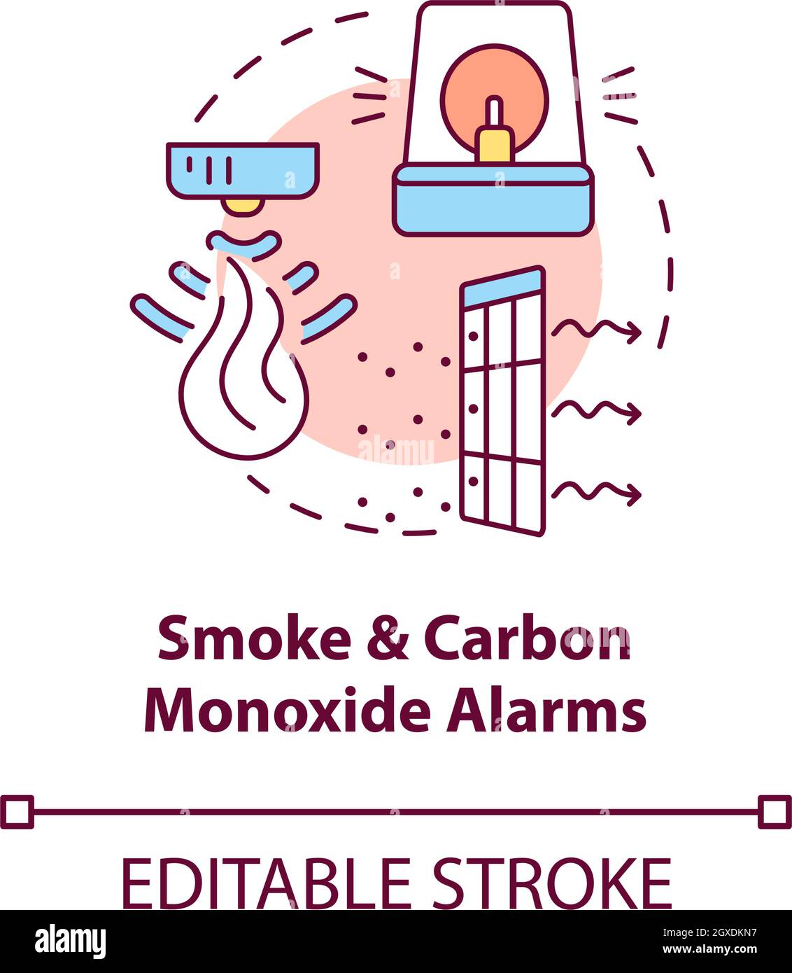 Carbon monoxide alarms Stock Vector Images - Alamy