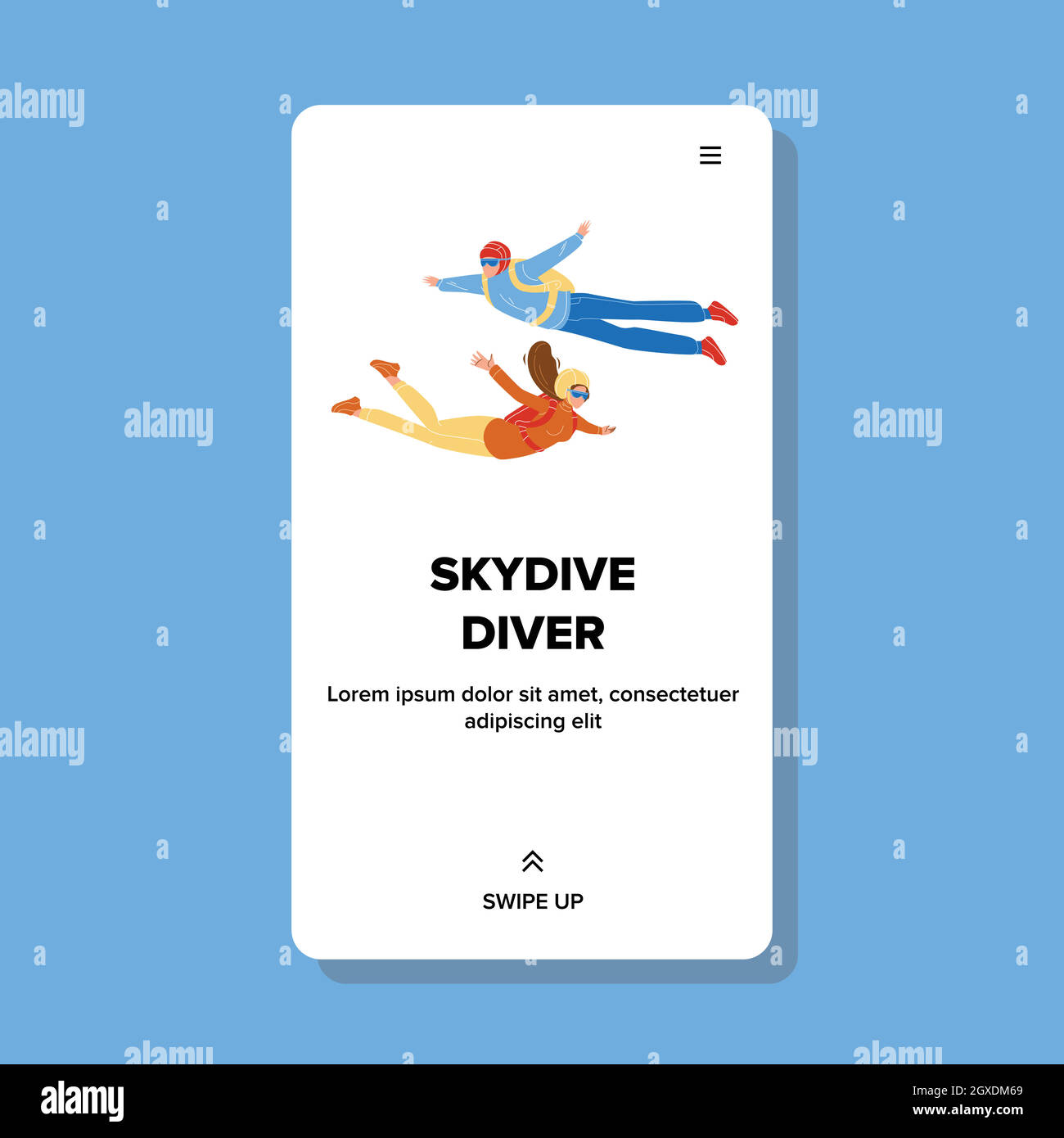 Sky divers aerial Stock Vector Images - Alamy