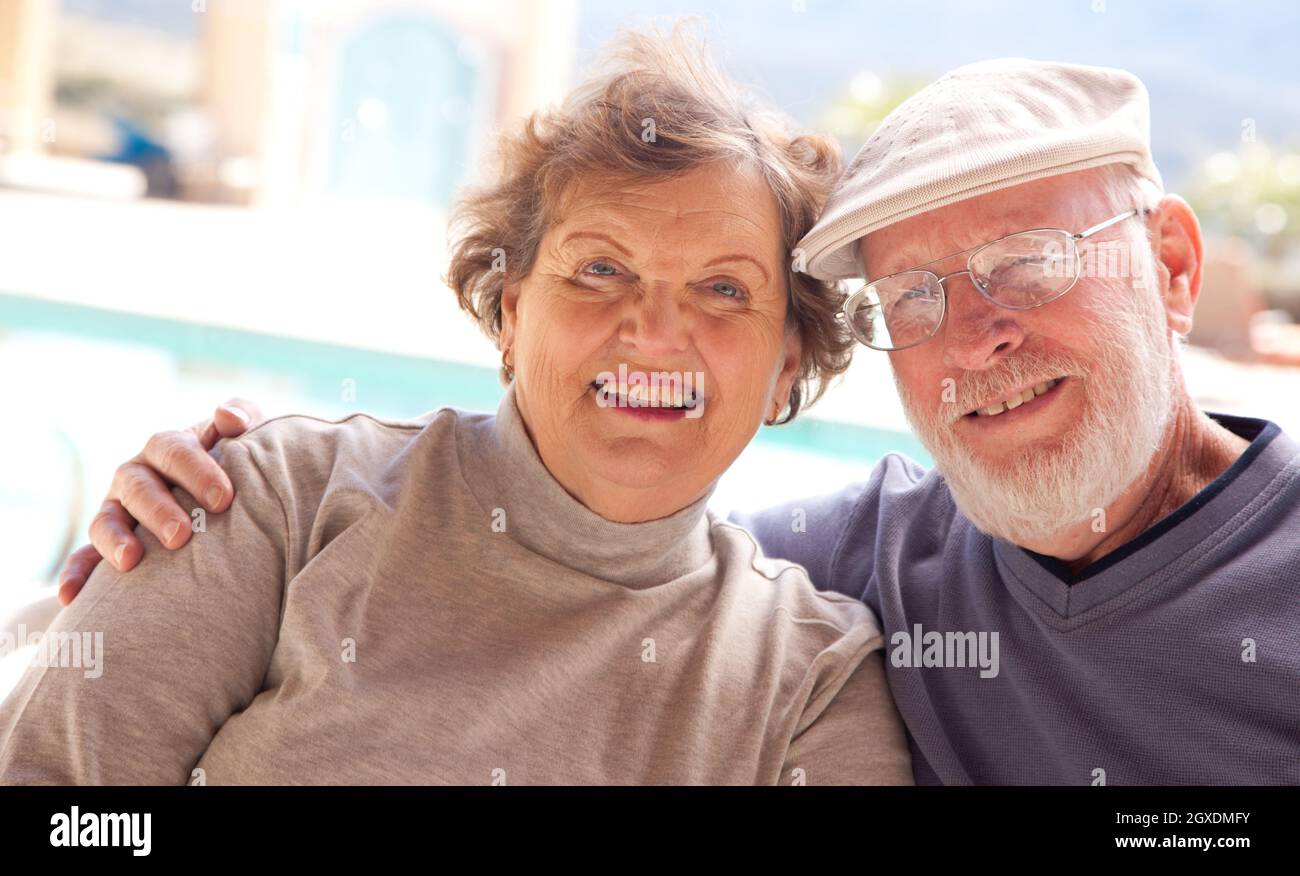 Happy Senior Adult Couple Enjoying Life Together Stock Photo - Alamy