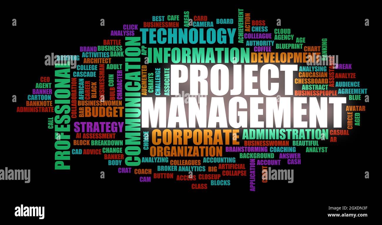 Project Management as a Business Strategy Concept Background Stock ...