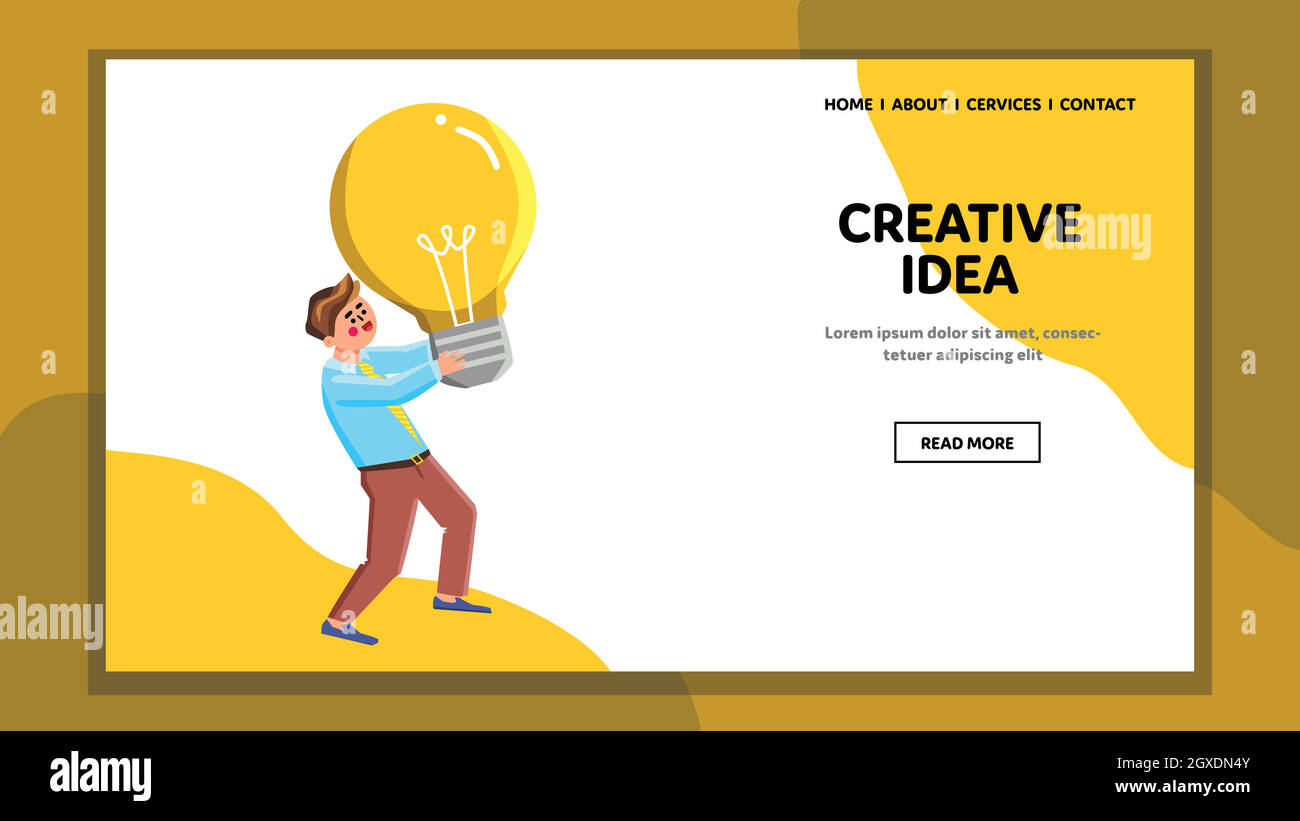 Creative Idea Searching And Finding Man Vector Stock Vector Image & Art ...