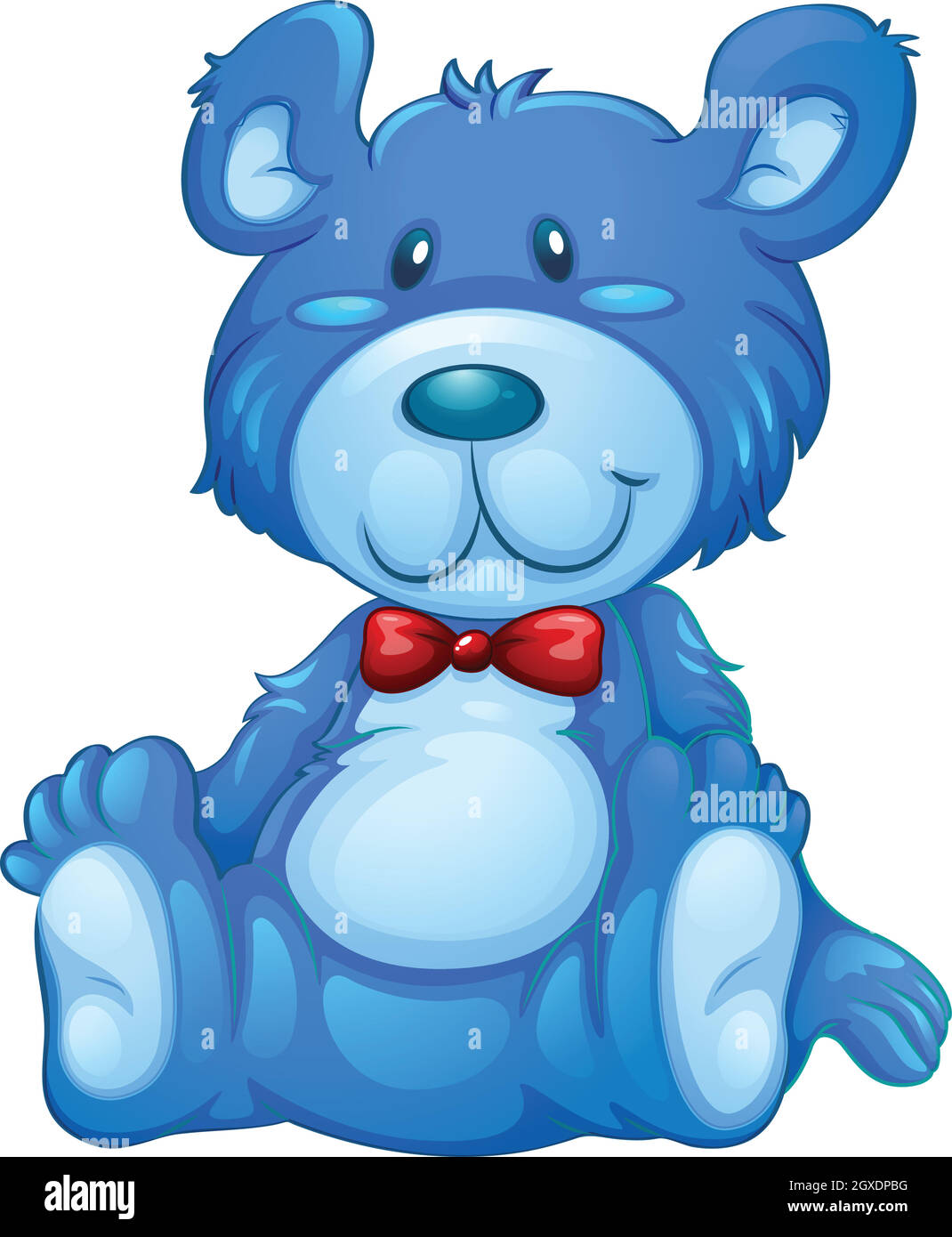 A blue teddy bear Stock Vector Image & Art - Alamy