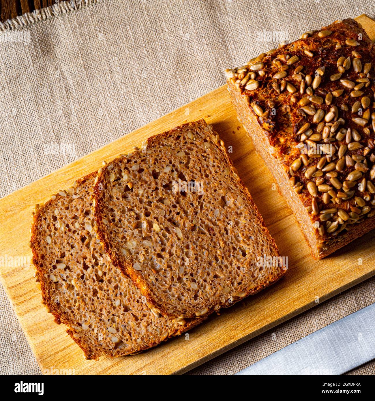 Moist wholemeal bread, crushed or ground whole grain Stock Photo - Alamy