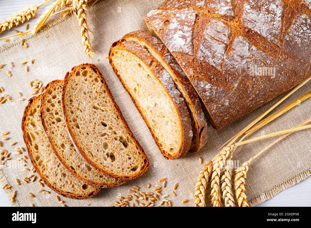 Delicious mixed rye bread, also called gray bread Stock Photo - Alamy