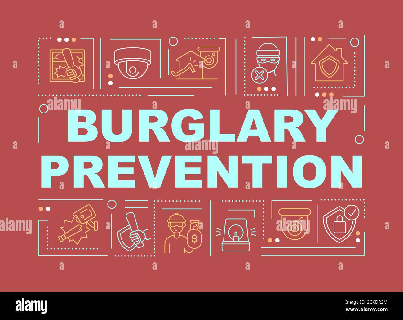 Break in prevention word concepts banner Stock Vector Image & Art - Alamy