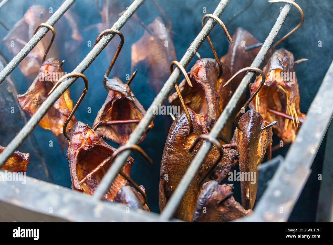 still life of smoked fish Stock Photo - Alamy
