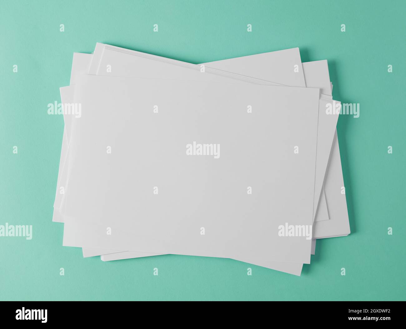 Stack of new blank white paper Stock Photo - Alamy